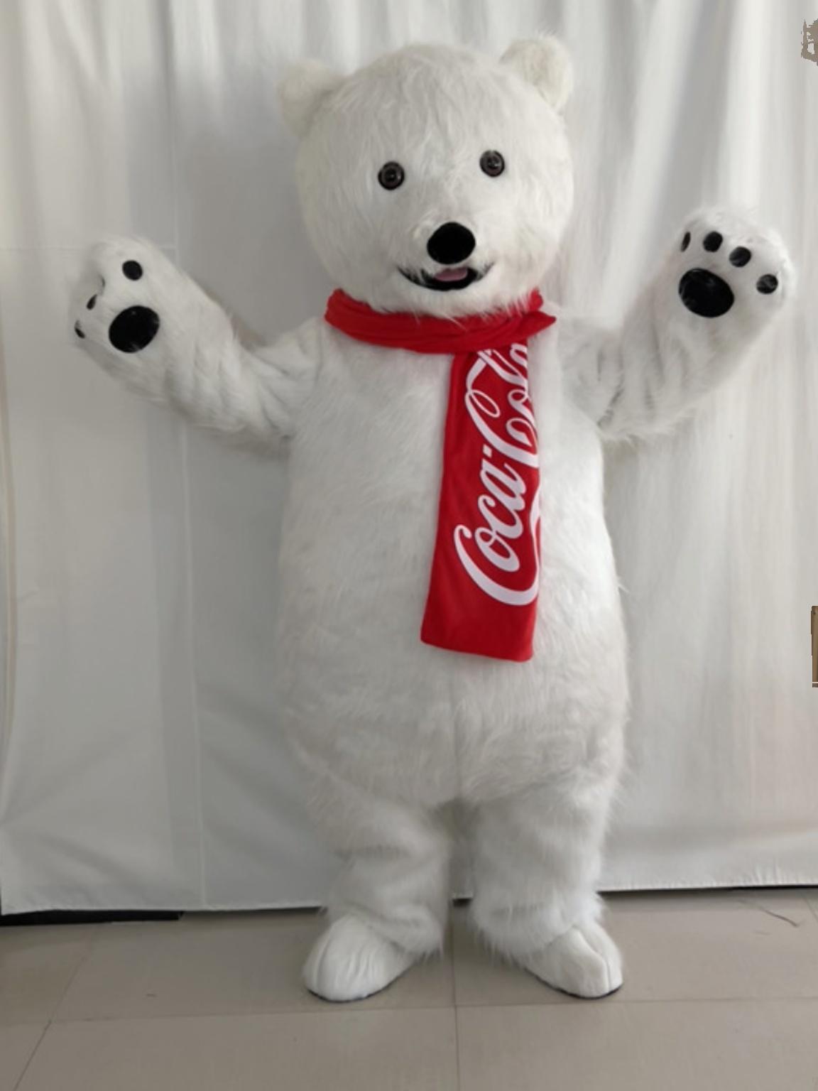 cola polar bear mascot costume adult coke polar bear costume - sm 306A ...