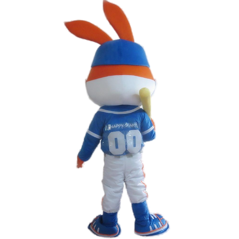 athletic sports team cheerleading baseball bunny mascot costume - sm ...