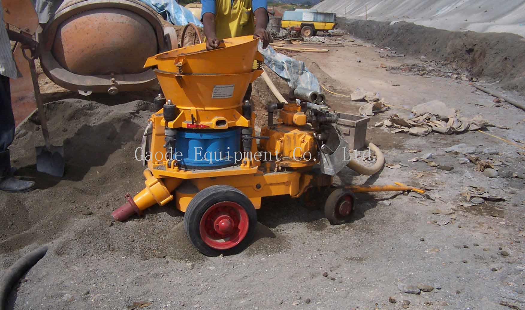 Diesel Engine Type Concrete Spray Gunite Shotcrete Concrete Sprayer ...