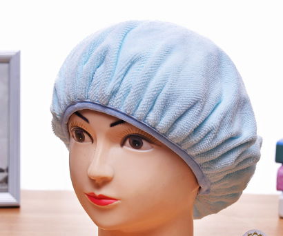 High quality terry cloth shower cap with factory price - SF-BP-CS-001 ...