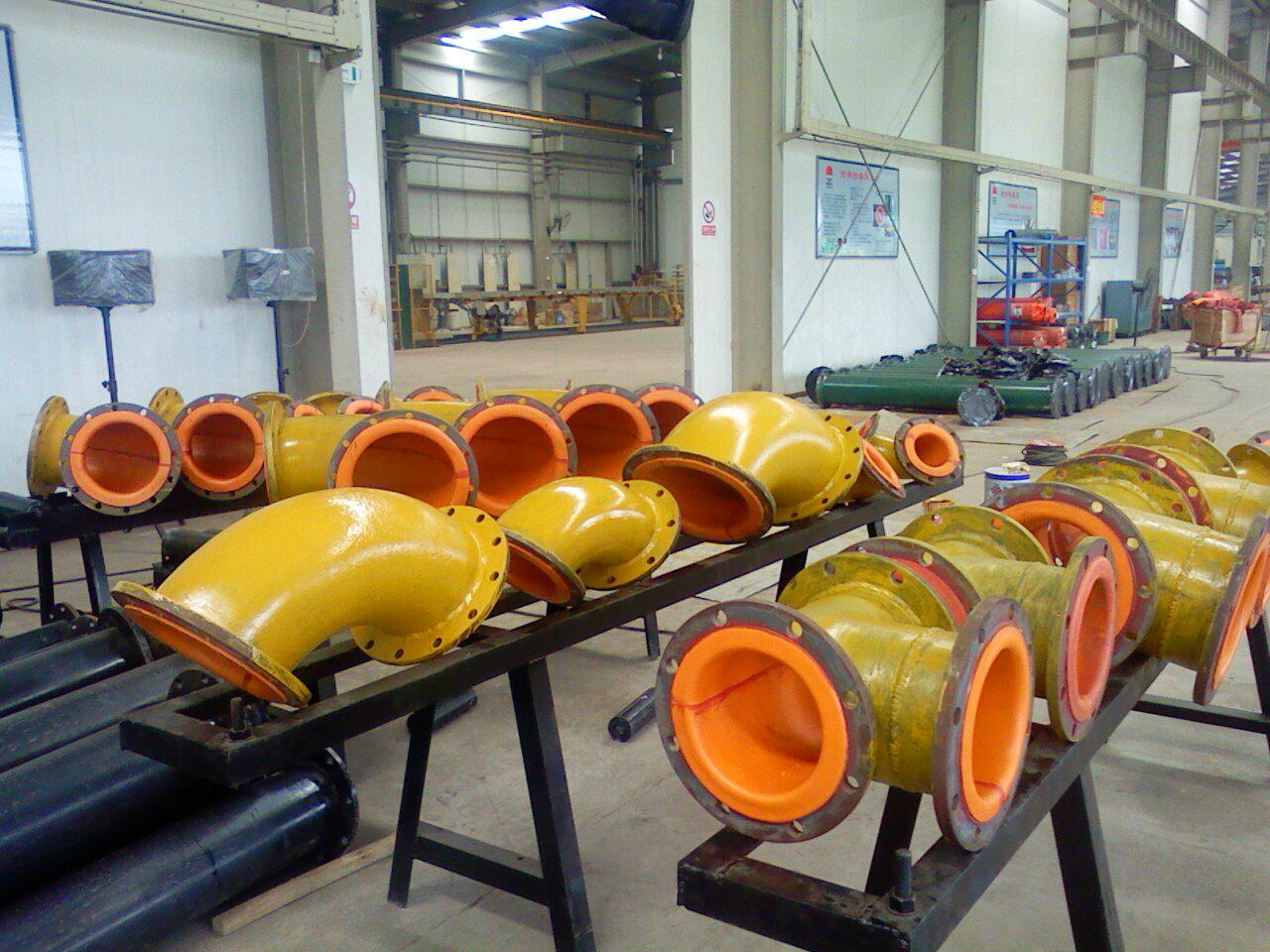 rubber lined pipes with best abrasion resistance and high temperature ...