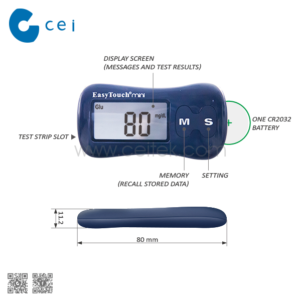 NEW Blood Testing Portable Blood Analyzer Mini Smallest No Coding ...