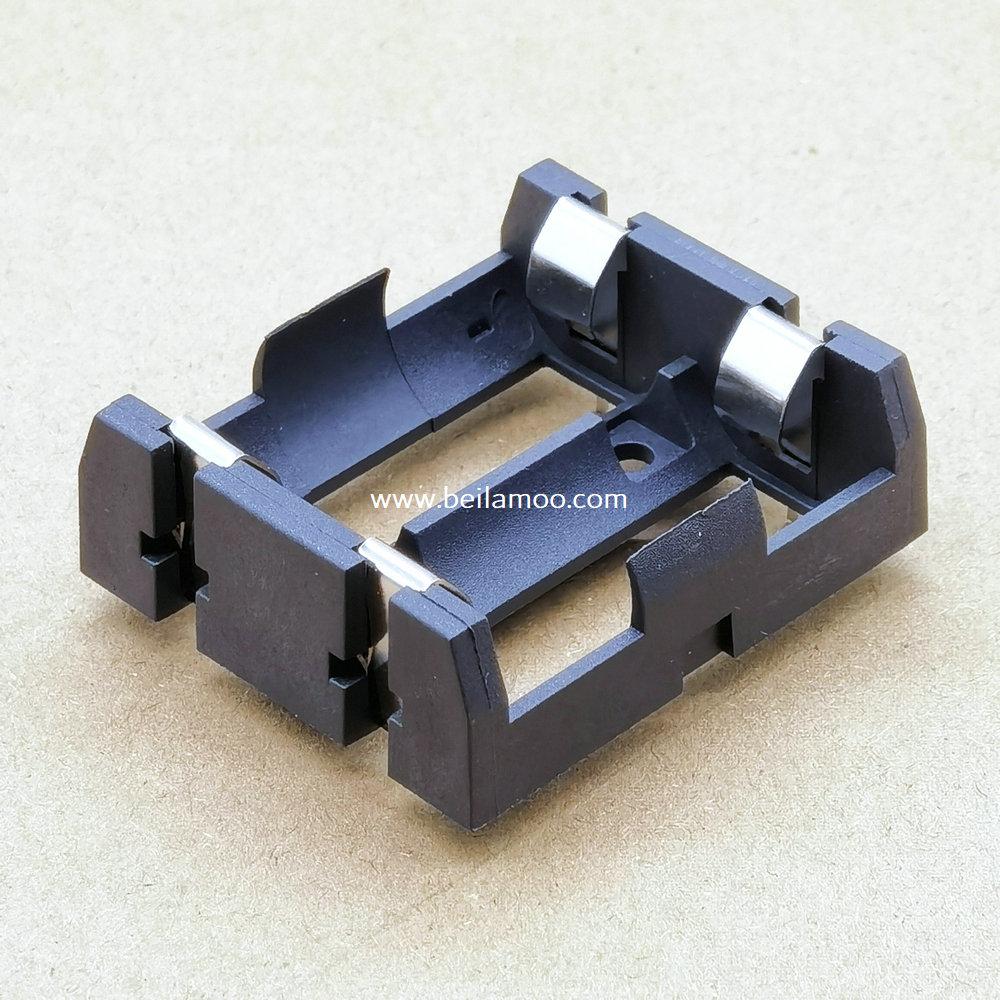 TWO 18350 Battery Holder with Thro Hole Mount (PC PINS) - PA18350*2-THM ...