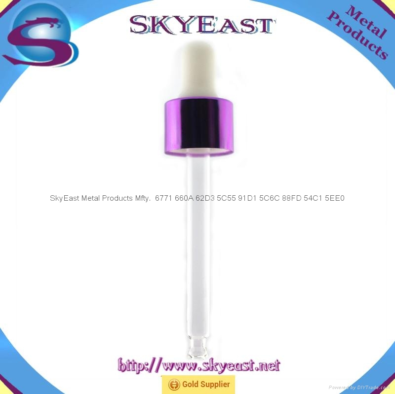 Customized Colour Aluminum Cap Dropper with Essential Oil Glass Bottle ...