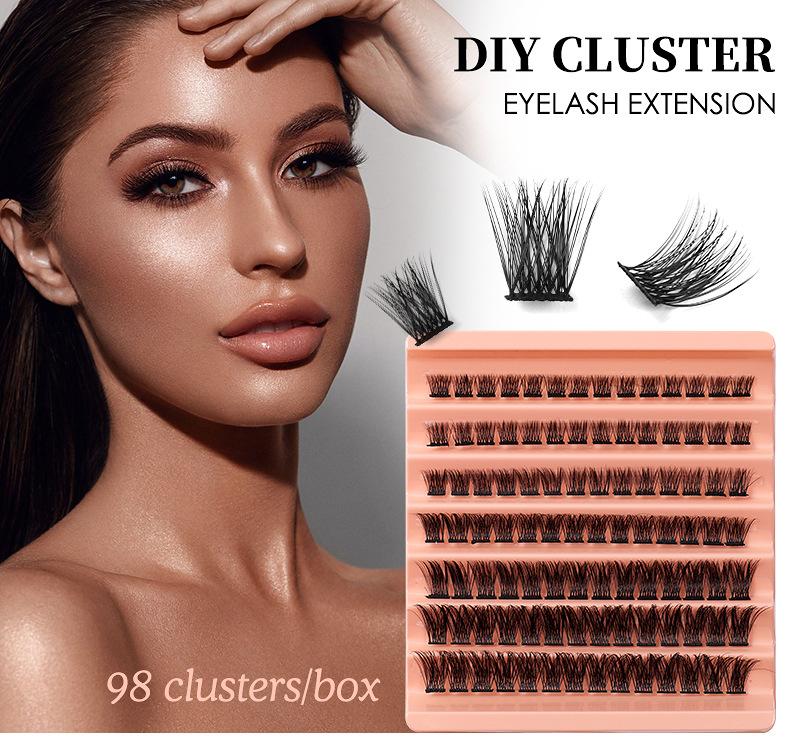 DIY Cluster Eyelash 98 Clusters One Box - DIY-SET-012 (China Trading ...
