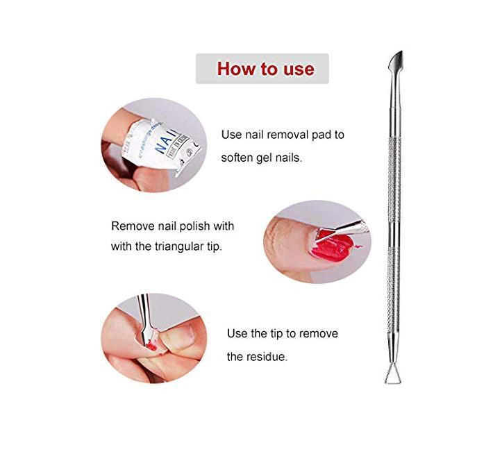 Nail Art Triangle Gel Nail Polish Remover Cuticle Peeler Scraper ...