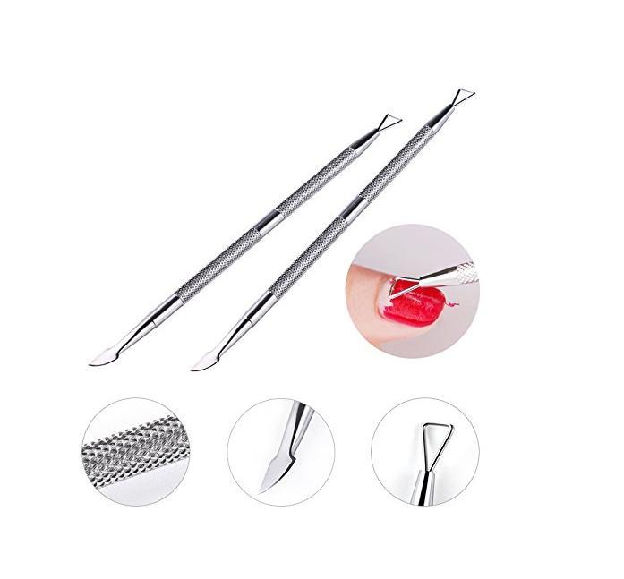 Nail Art Triangle Gel Nail Polish Remover Cuticle Peeler Scraper ...