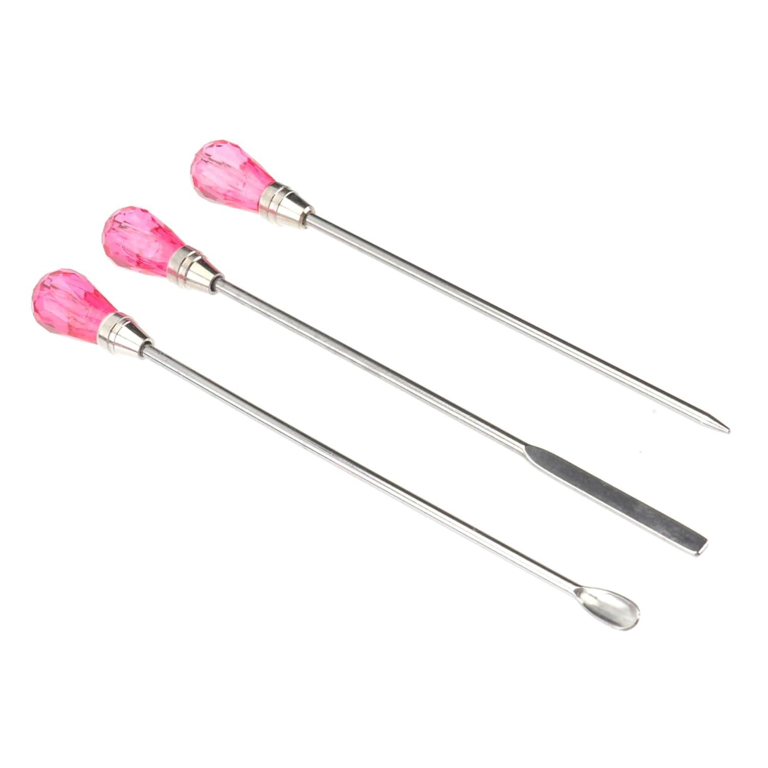 Nail Art Mixing & Stirring Rod DIY Tools Spoon Spatula Needle Stick ...