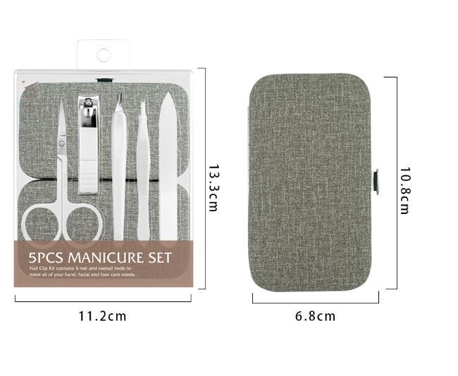 Manicure Set 5-1 Nail Clipper Kit Nail Trimming Set Nail Grooming Kit ...