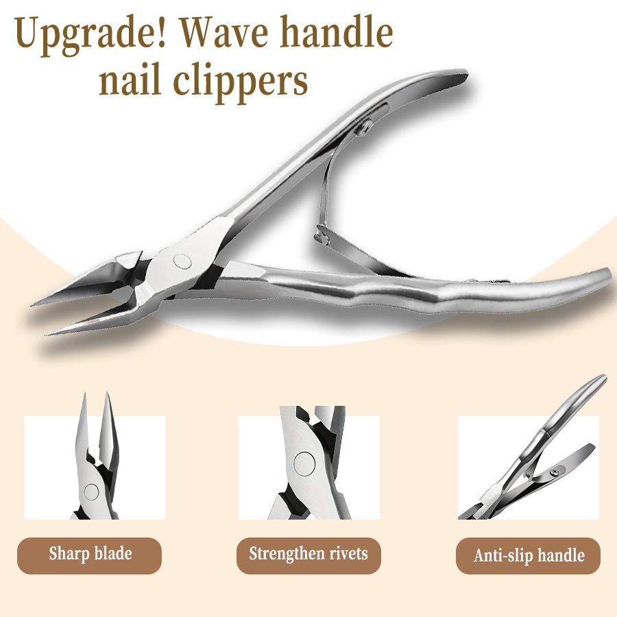Wave Handle Nail Clippers Olecranon Ingrown Nail Cutters - #910 (China ...