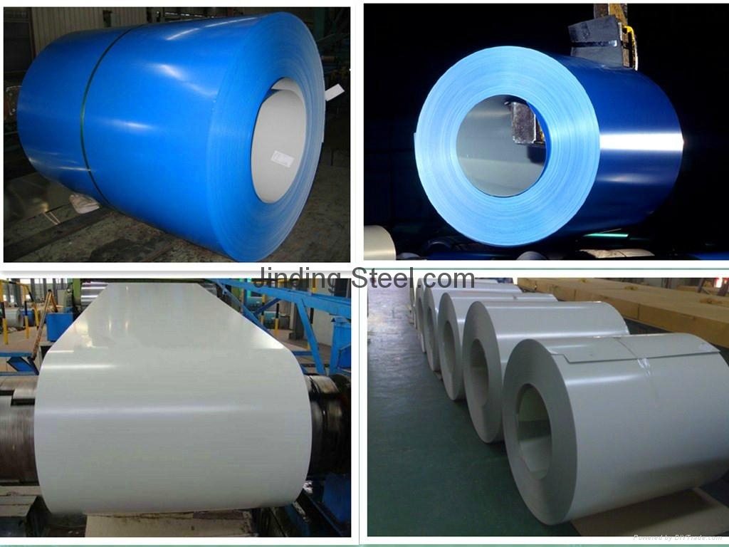 Color Coated Galvanized Galvalume Steel Coils Rolls PPGI PPGL - 0.12mm ...
