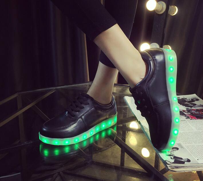 led light shoes led strip glowing shoes night bright shoes - led shoes ...