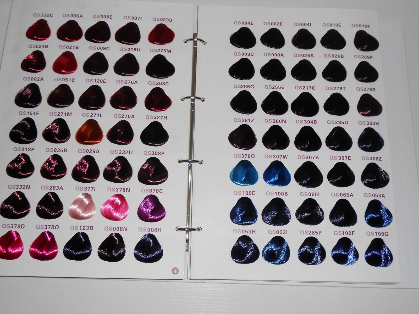 Hair cream color palette cards - QS00010 - Thousands of color swatches ...