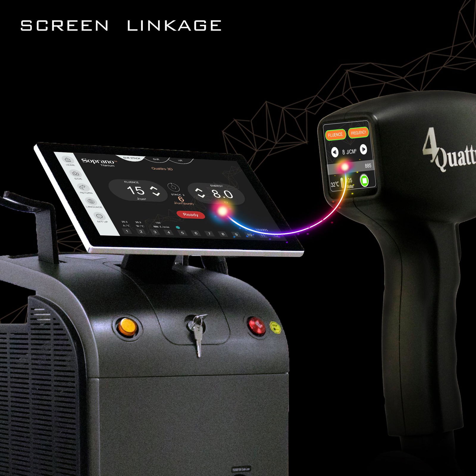 Alma Triple wavelength 808nm diode laser Soprano titanium hair removal ...