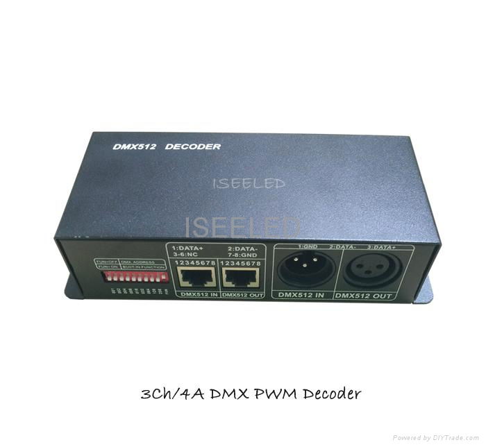 DC24V 3CH PWM DMX LED Decoder - LED-D3PWM - ISEELED (China Manufacturer ...