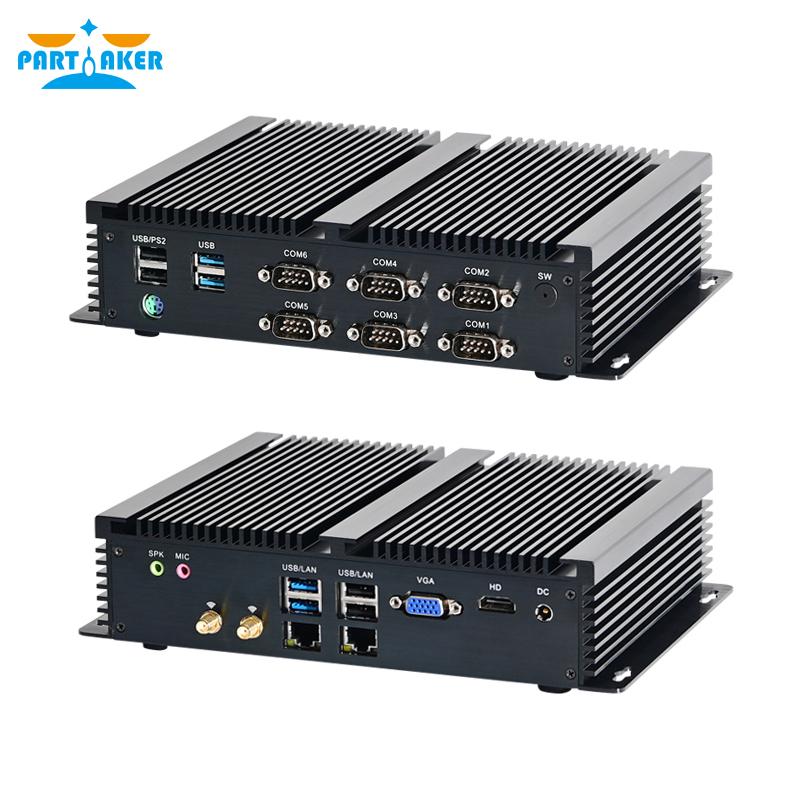Fanless Industrial Mini PC Intel i7 8550U i5 8250U i7 6500U i5 7267U Dual Lan - I11 - Partaker ...