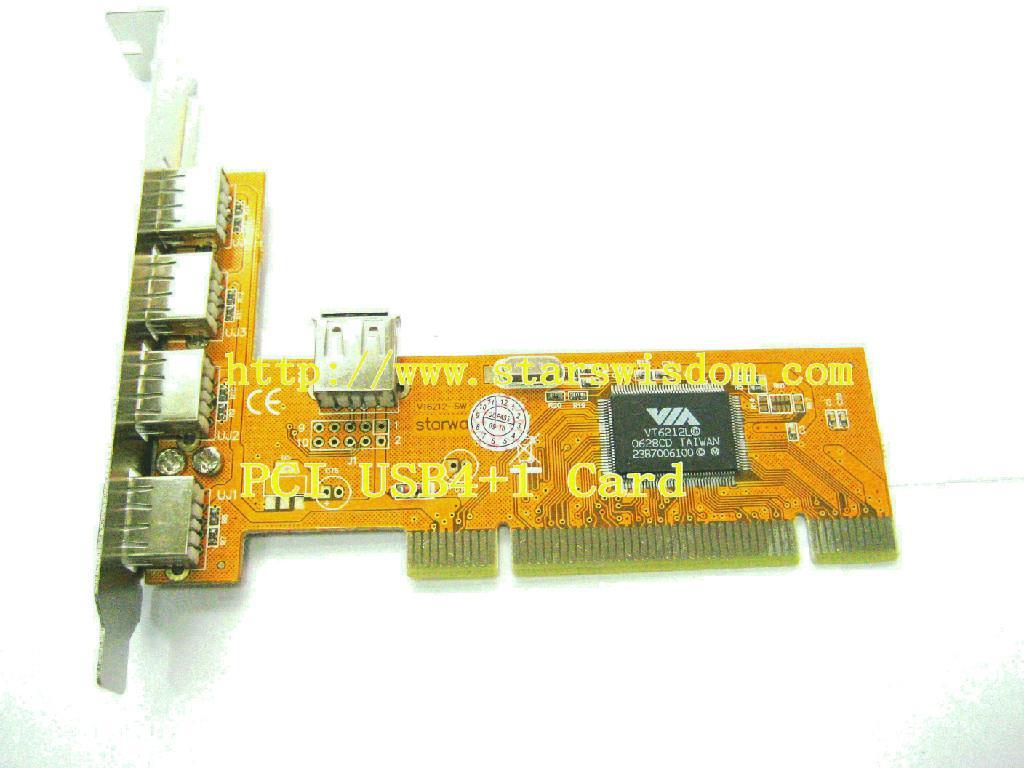 PCI USB 2.0 Card - sw0112/3/4/5 - neutral (China Manufacturer) - I/O ...