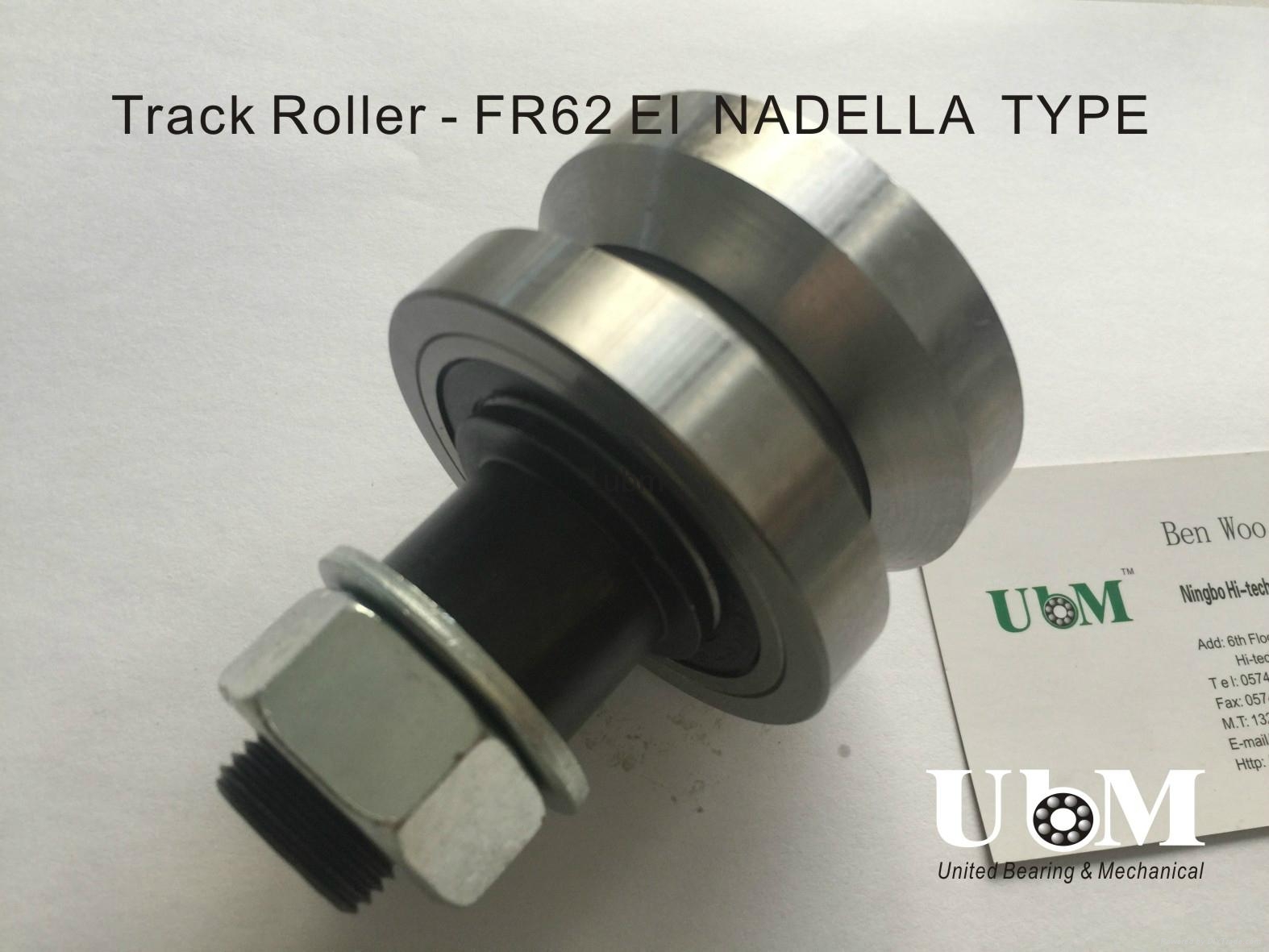 FR62EI, guide roller, bolt V-shaped roller bearing, vee type wheel ...