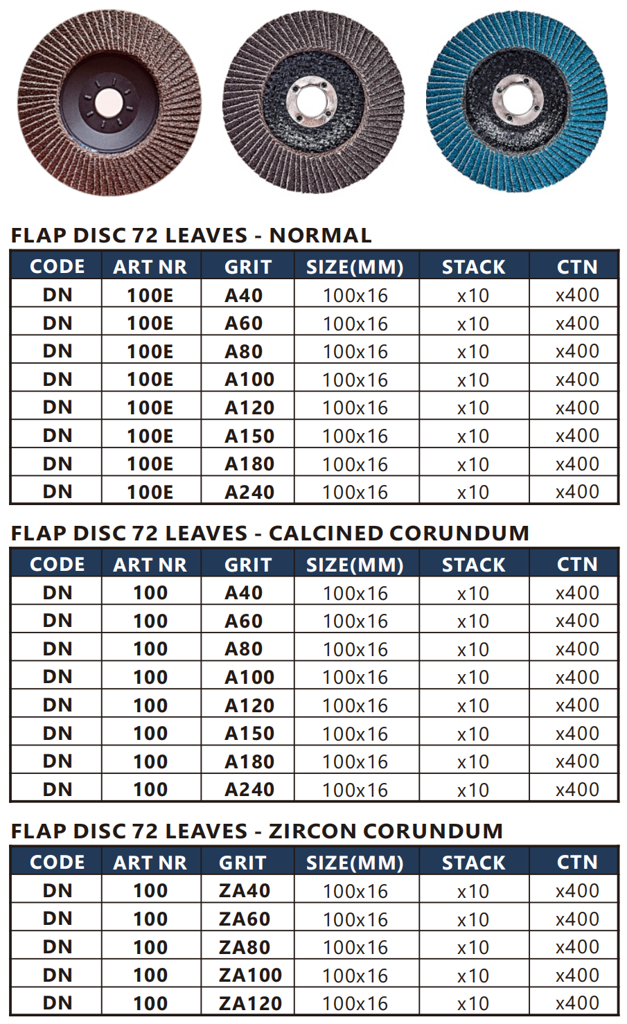 Flap Disc - DN100E A40 - MEIFENG (China Manufacturer) - Abrasives ...