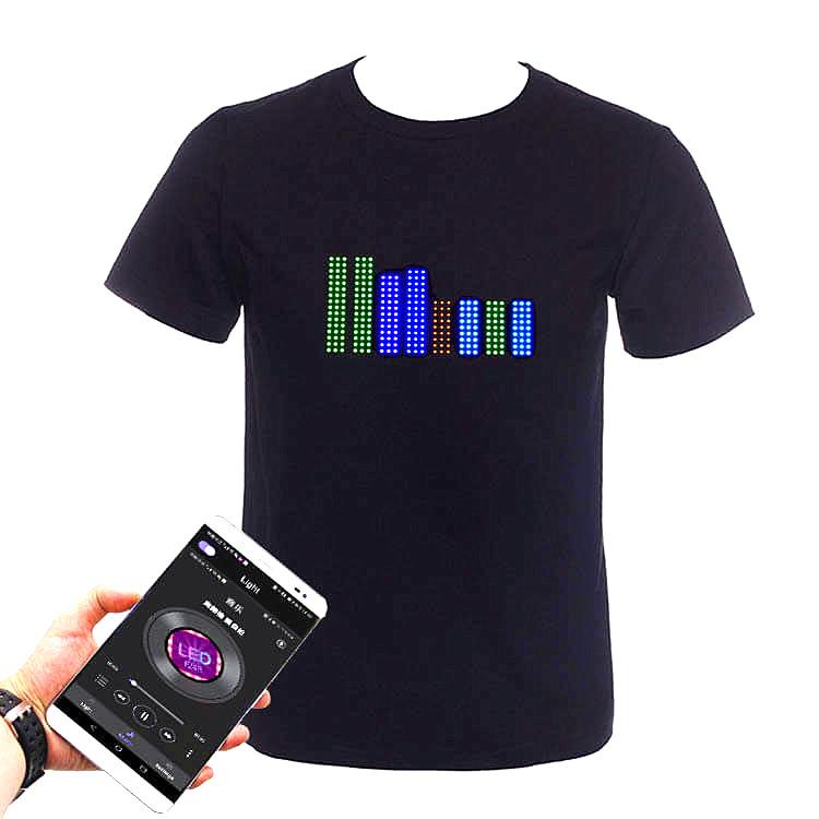 Programmable Bluetooth LED Screen Shirt - Lighted-Glow (China ...