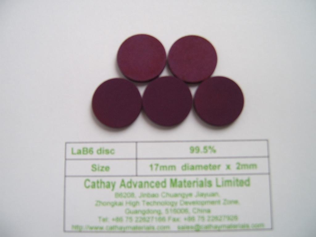 Lanthanum hexaboride LaB6 disc (China Manufacturer) - Optical Lens ...