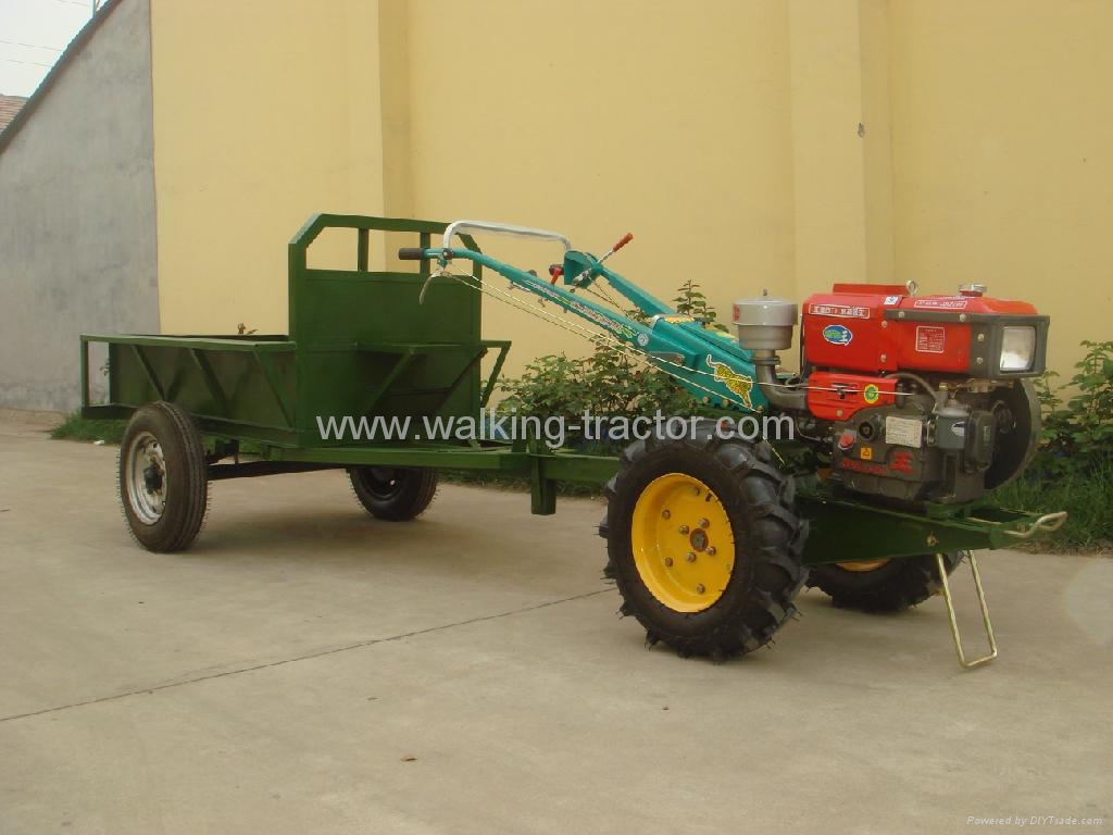 Two wheel hand walking tractor with trailer - China - Manufacturer
