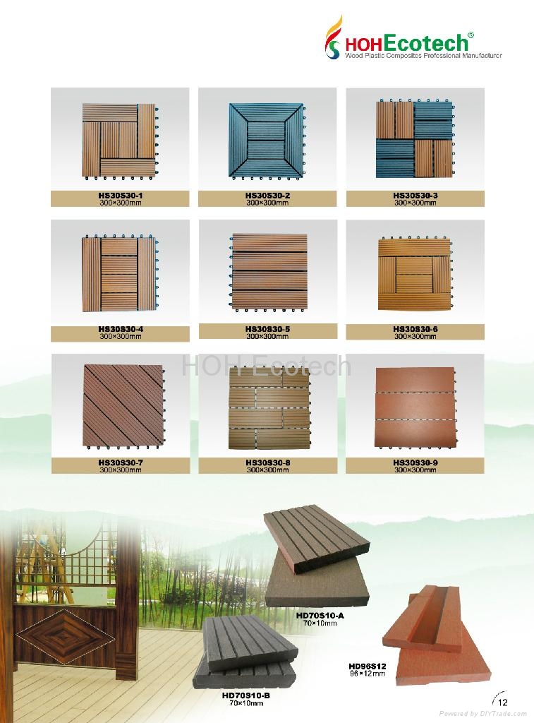 WPC DIY Tiles - 30S30-5 - HOHEcotech (China Manufacturer) - Shaped ...