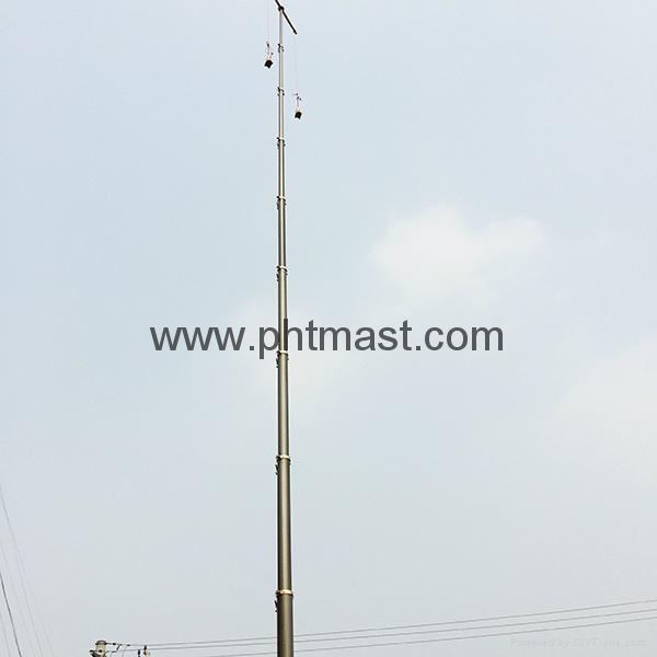 25m Locking Pneumatic Telescopic Masts- 100kg head loads - PHT-90A10250 ...
