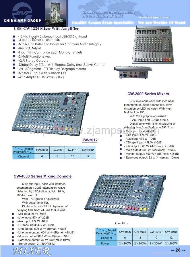 Mixer &DJ (China Manufacturer) - Audio & Sets - AV Equipment Products ...