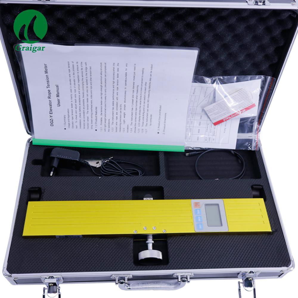 DGZ-Y-5000 Wire Rope Tension Meter Tester Range 5000N DGZY5000 - China