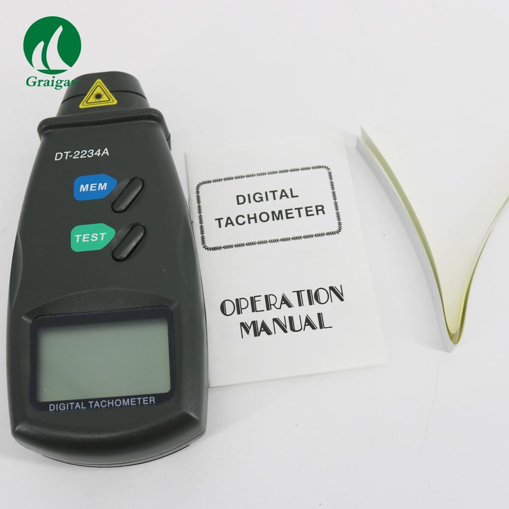Photo Tachometer(laser) DT2234A/B/C 2.5~99999 RPM Photoelectric tach ...