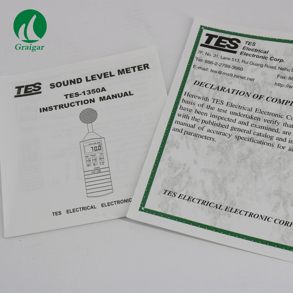 TES-1350A Reliable in Quality Digital Sound Level Meter Sound Analyzer ...