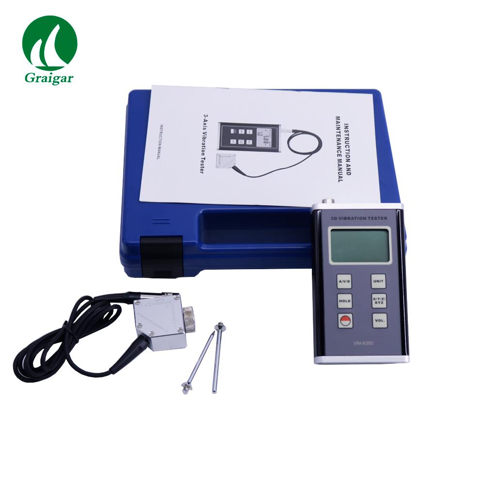 Vm 6380 Digital Vibration Tester 3d Vm6380 3 Axis Piezoelectric Vibrometer Vm 63 Graigar