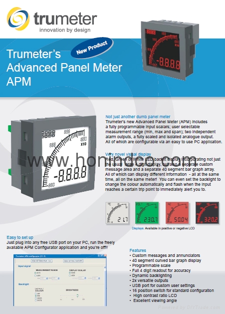Trumeter Advanced Panel Meter ( APM) - TRUMETER (Hong Kong Services or Others) - Other ...