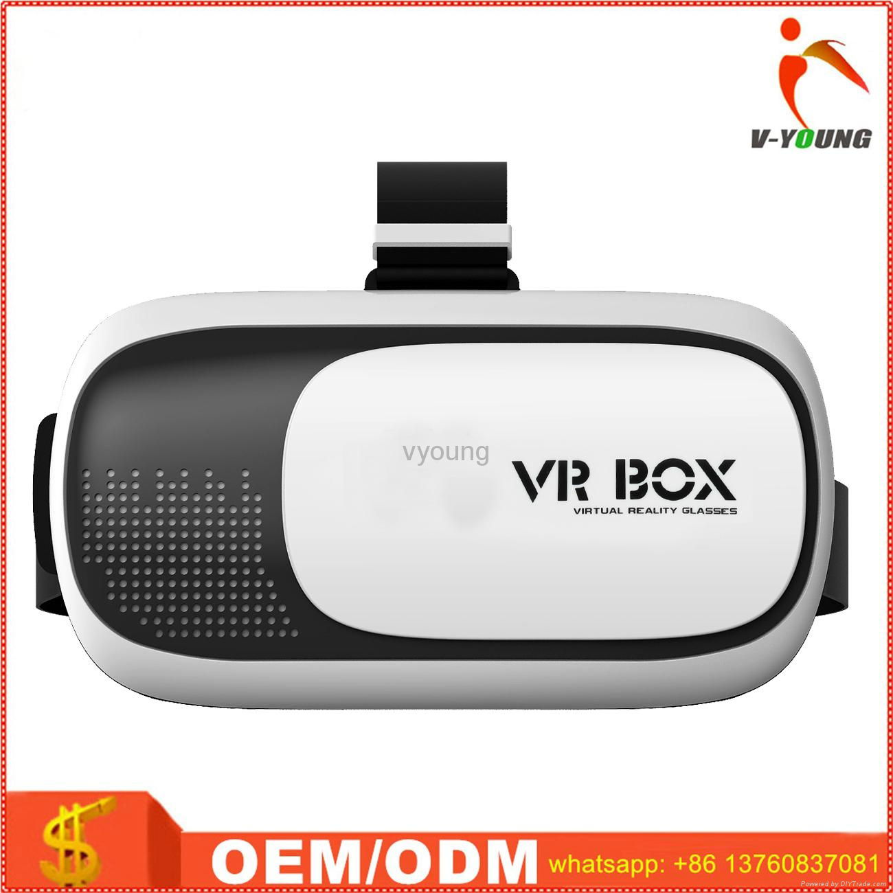 Factory sale Google Cardboard VR Box 2.0 Virtual Reality 3D Glasses for ...