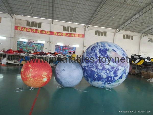LED Globe Planet Decoration Balloon, Inflatable Solar System Balloon ...