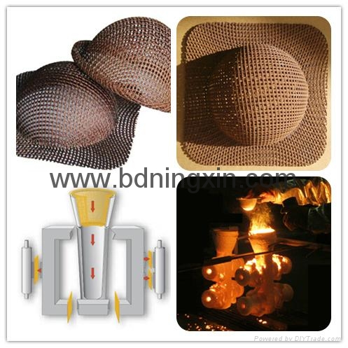 High silica fiberglass mesh filter for casting filtration - HSFG-S ...