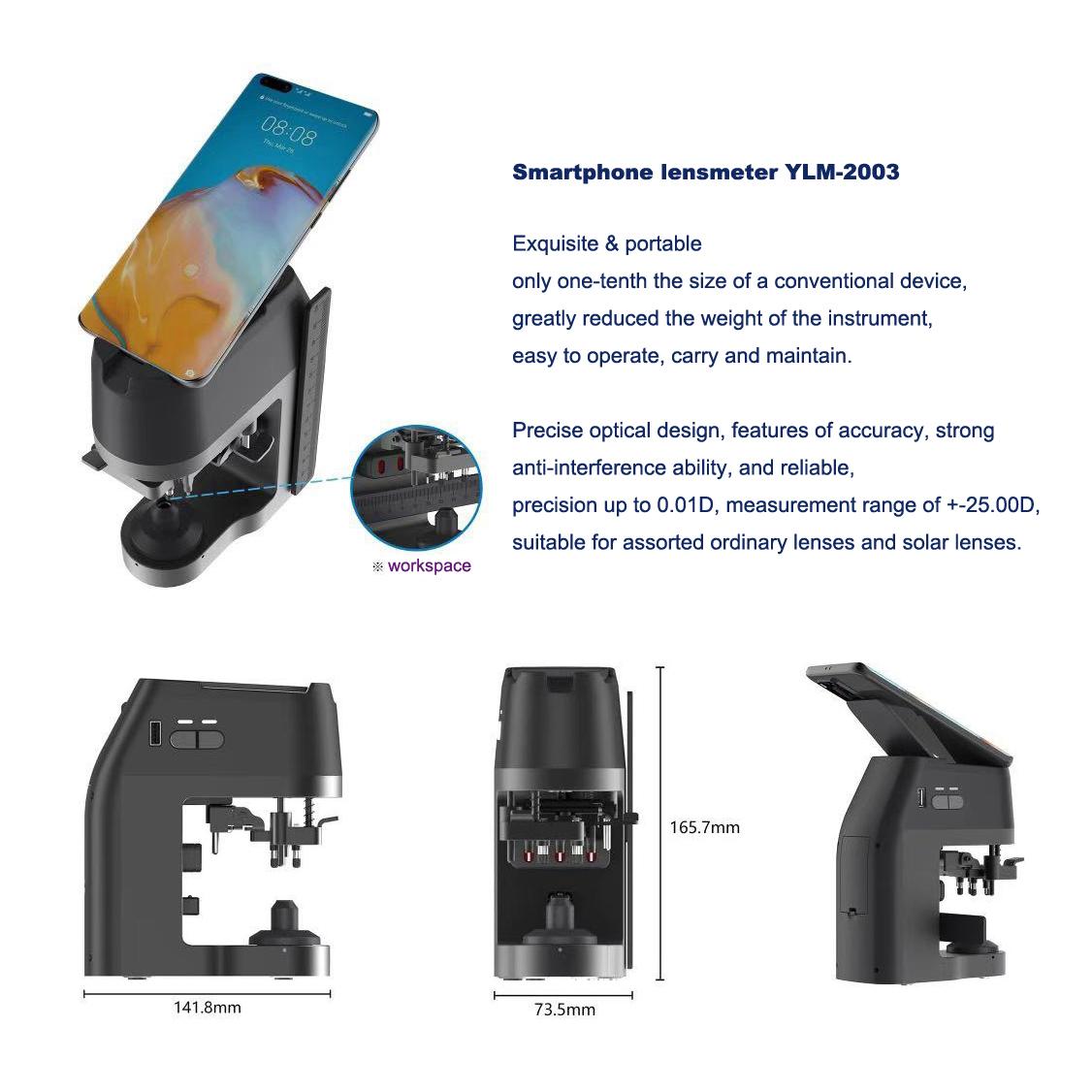 Smartphone lensmeter YLM-2003 (China Manufacturer) - Optical Lens ...