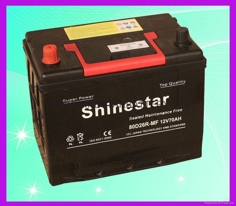 85D26R Lead Acid auto battery manufacture mf car battery 12V 70ah lead ...