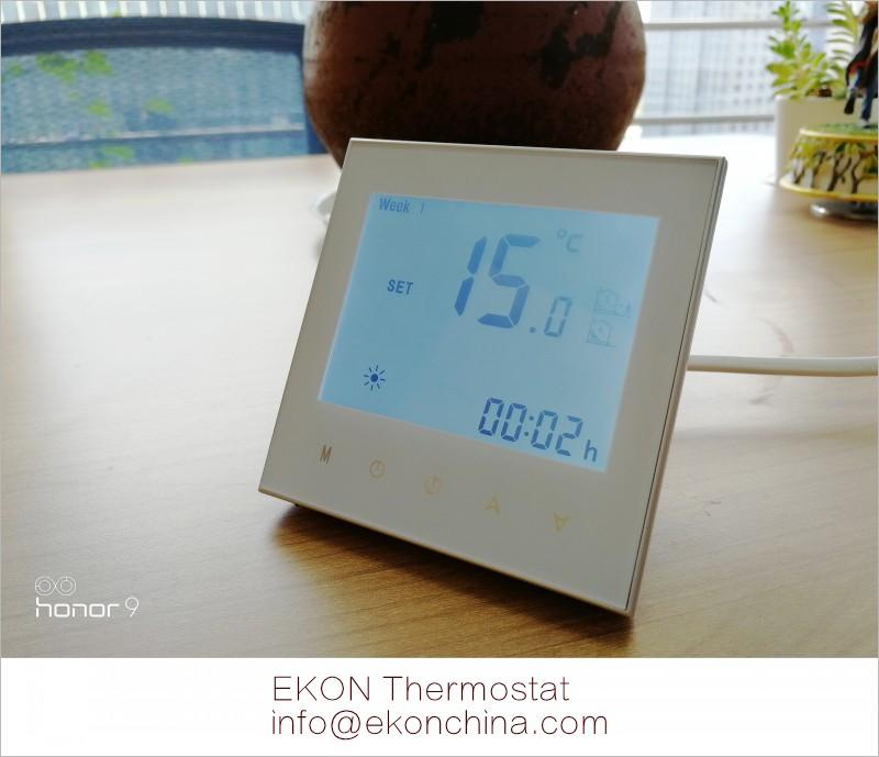 4 pipe FCU thermostat/ 0-10V EC motor /backlit/ModBus-RS485 RTU TF-703 ...