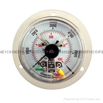 Pressure gauge with electric contact - P-E40AS-100G - PIONEER (China ...