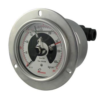 Pressure gauge with electric contact - P-E40AS-100G - PIONEER (China ...