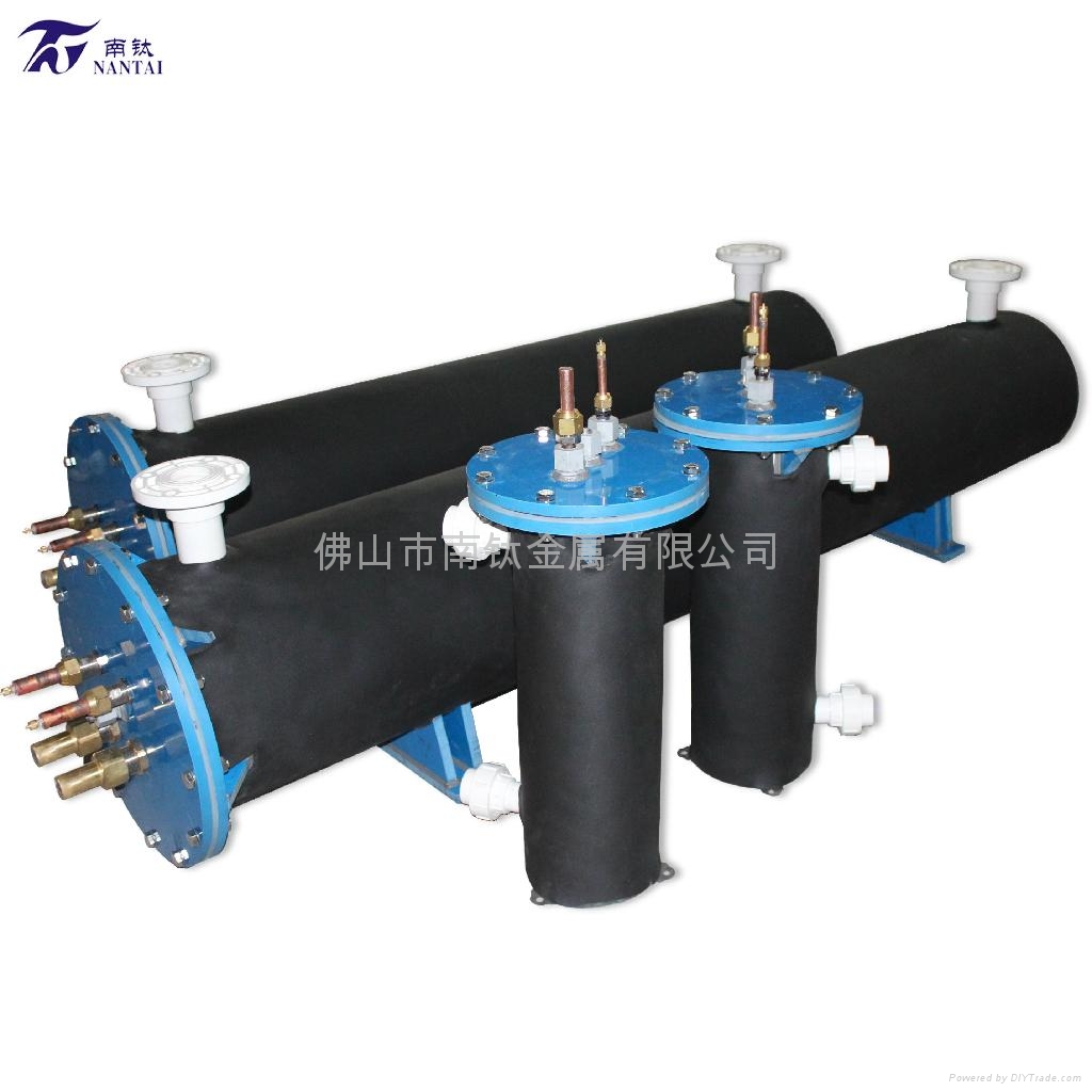 titanium shell and tube heat exchanger for heat pump - TA2 - Nan Tai ...