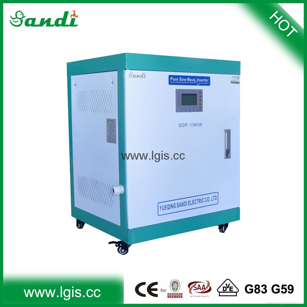 15000 watt power pure sine wave single/3 phase 220VAC inverter 15KW ...