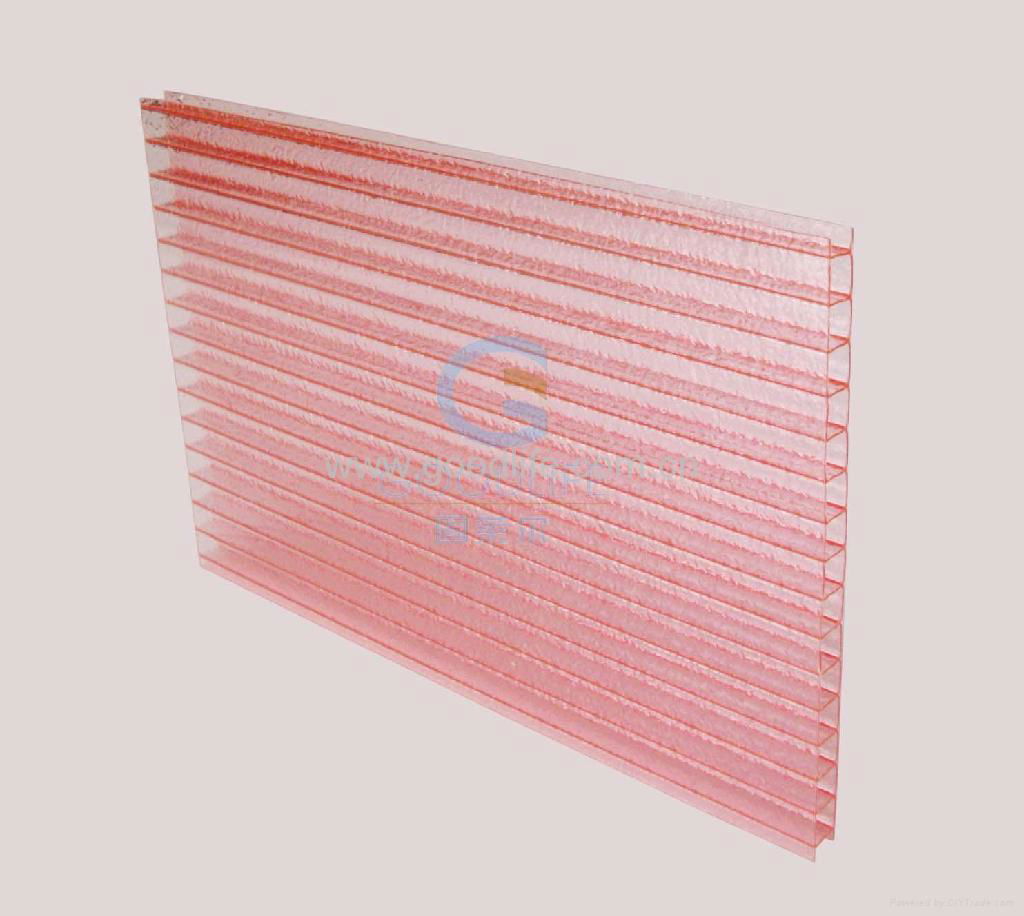 Pink color Polycarbonate sheet - Twin-wall sheet - GOODLIFE (China ...