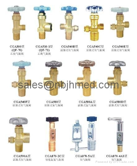 Gas Oxygen Cylinder Valve CGA 870 & Valve Yoke - CGA-870 - JH (China ...