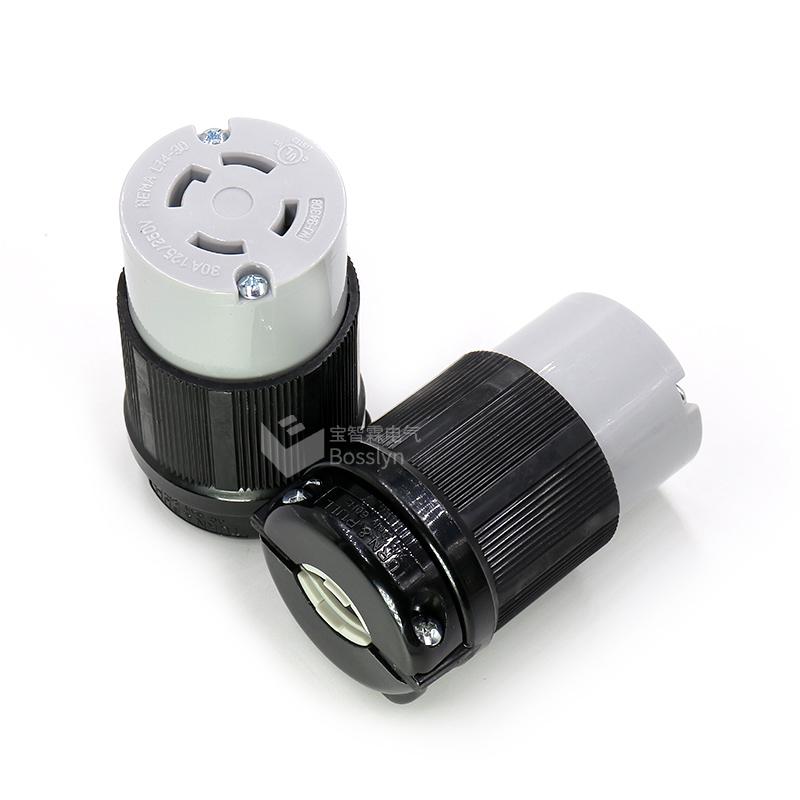 Nema L14-30 connector 30 Amps 125/250V 4 Prong Generator Twist Locking ...