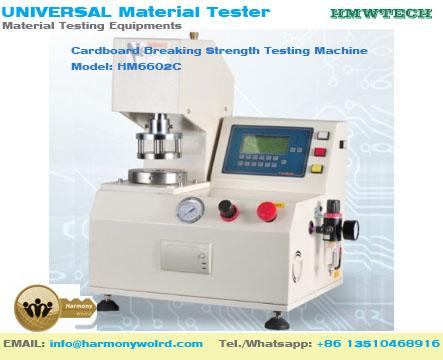 Cardboard Breaking Strength Testing Machine - HM6602C - HarmonyWOLRD ...