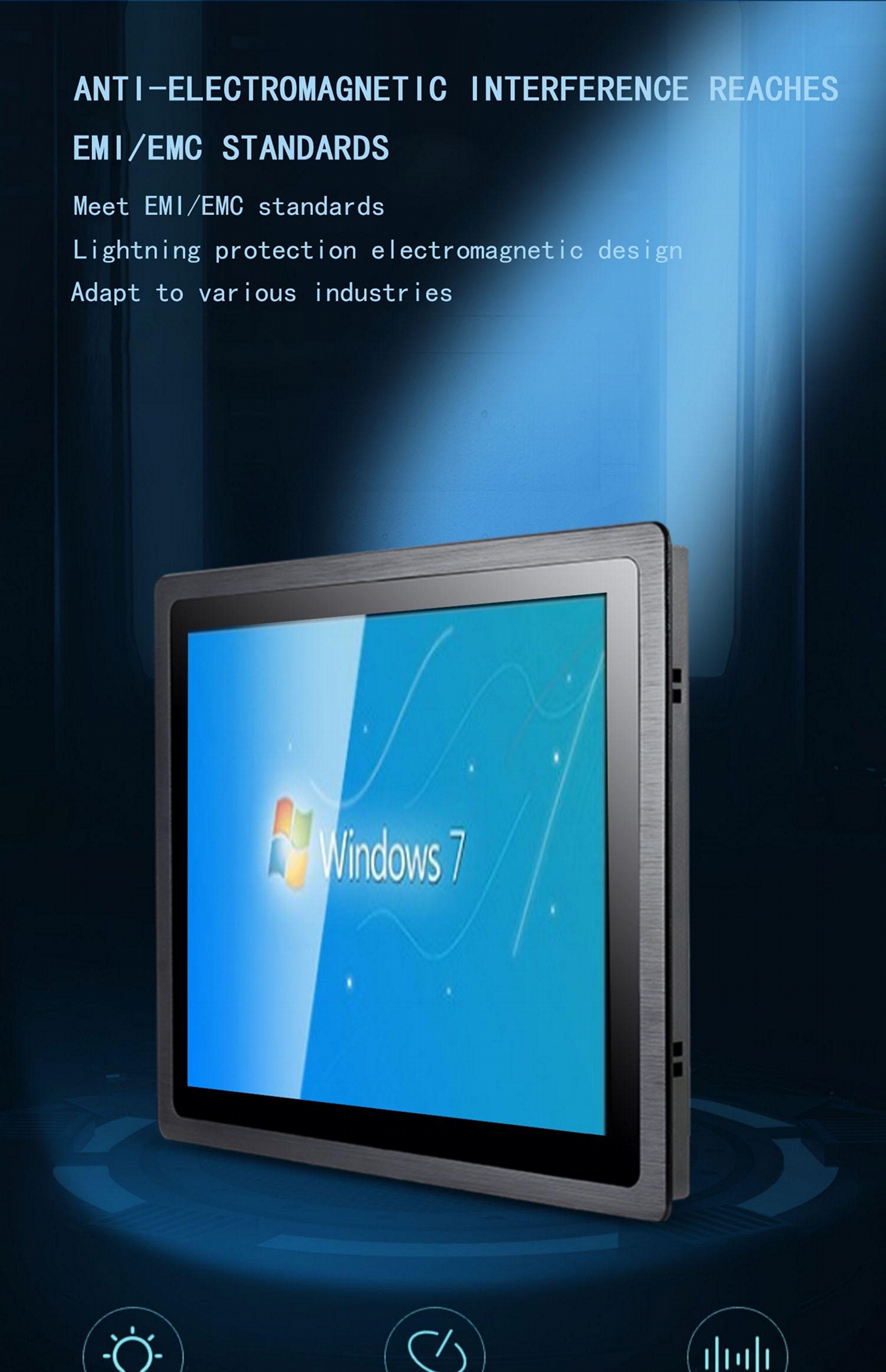 10.1-inch Industrial LCD Monitor Embedded/openFrame/Rackmount - HMM101A ...