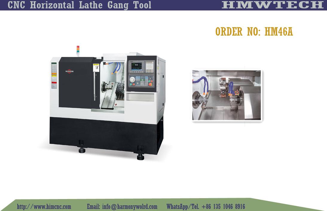 CNC Horizontal Lathe Turret Tool Slant Bed CNC Lathe Rotating Turret ...